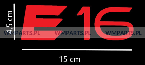 Zestaw naklejek piktogramów LINDE E16 (E16 czerwone) > TOTAL SOURCE